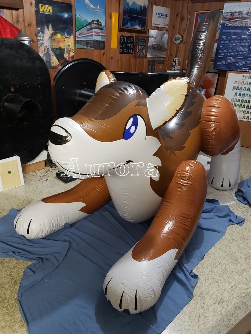 Pvc Inflatable Timber Wolf Animal Toy Inflatable Husky Cartoon For Sale ...