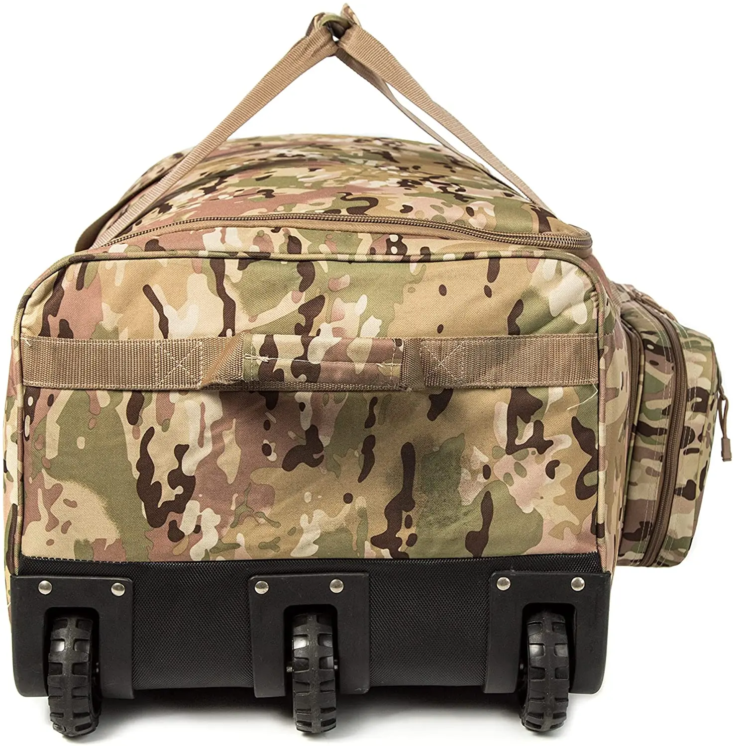 Camouflage Gear Bag - Wheeled Deployment Trolley Duffel