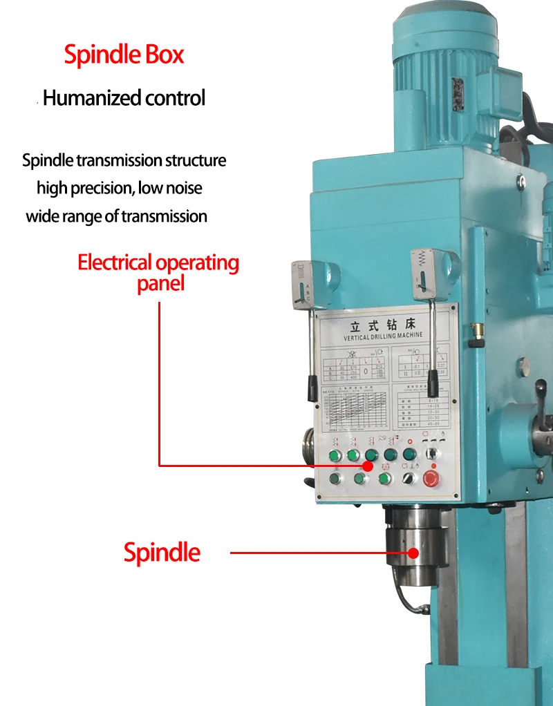 New Bench Vertical Drilling Machine Z5163b Small Hand Vertical Drilling ...