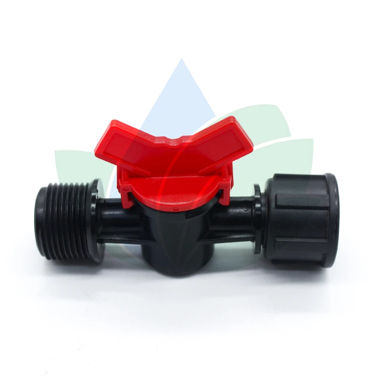 Threaded Male-Female Valve for Drip Irrigation Systems