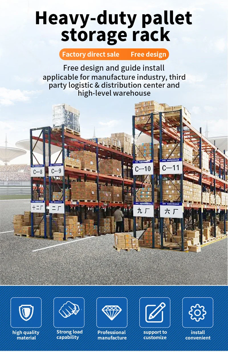 Beam Rack Heavy Duty Stacking Shelves Custom Warehouse Shelves For ...