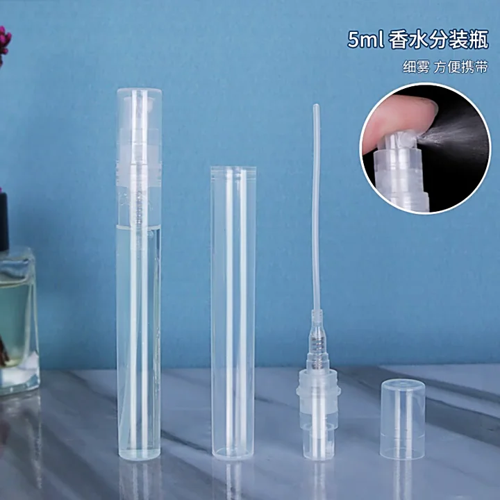 Luxury 2ml 3ml 4ml 5ml Empty Mini Clear Thin Refillable Body Room Spray Bottles Small Vials ...