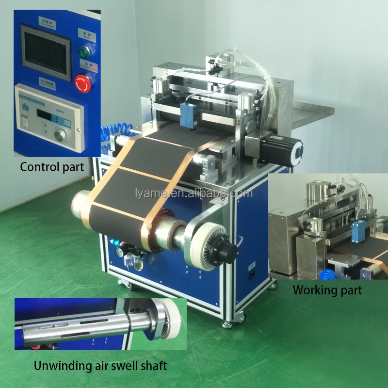 Laboratory Roll to Roll Electrode Cutting Machine for Lithium Battery ...