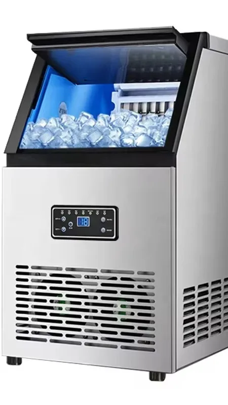 Ice Machines Stainless Steel 40kg Automatic Home Commercial Ice Cube ...