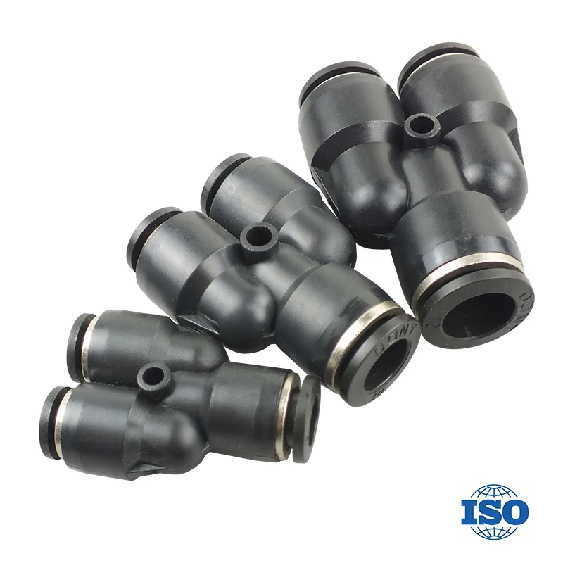 Pneumatic Connector Y-Shaped Variable Diameter Tee Joint