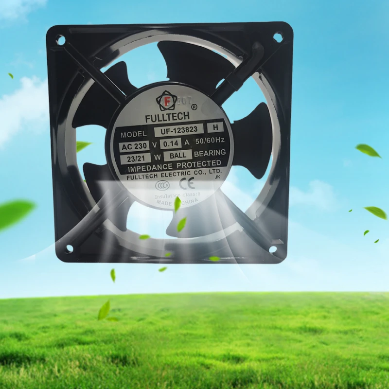 Uf-123823h 120x120x38mm 4inch Ac230v 0.14a 50/60hz 23/21w Ball Bearing Fulltech Ac Axial Cooling ...