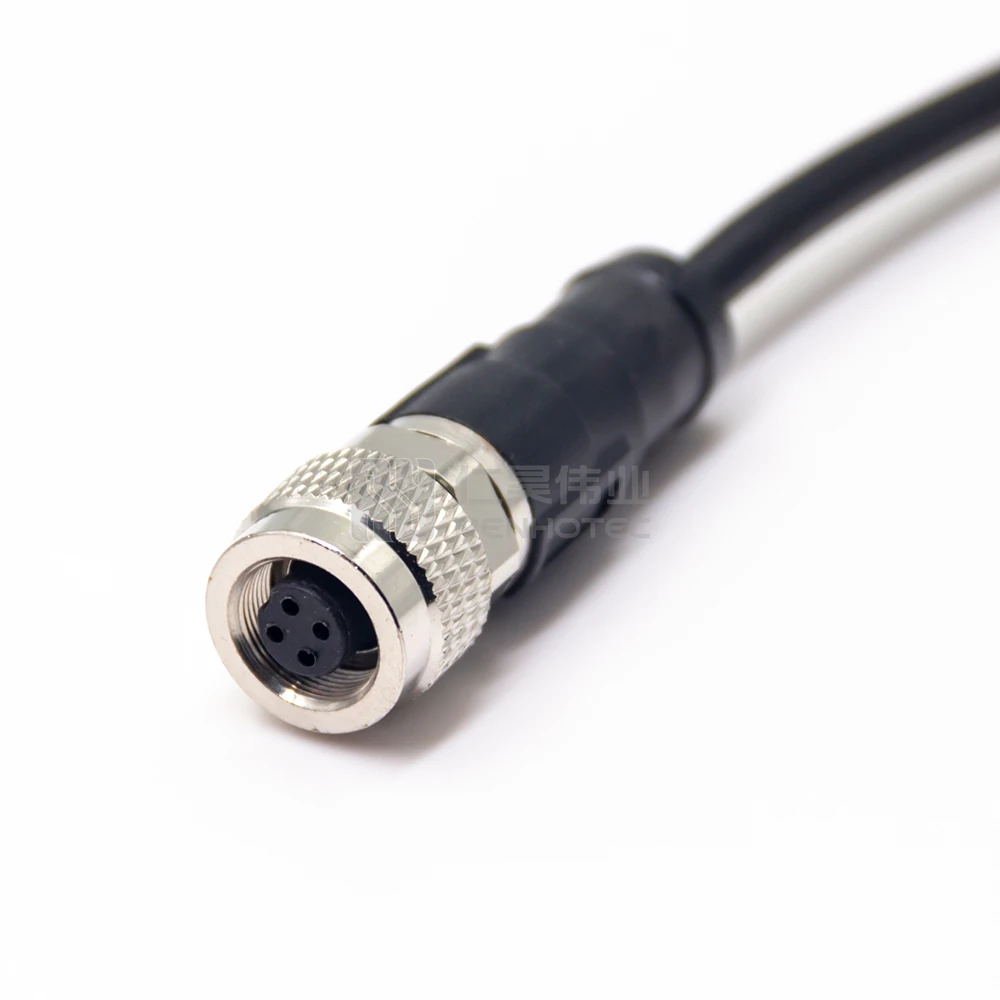 M9 Cable 2 Pin Male Connector Binder 8pin Female Customized IP67