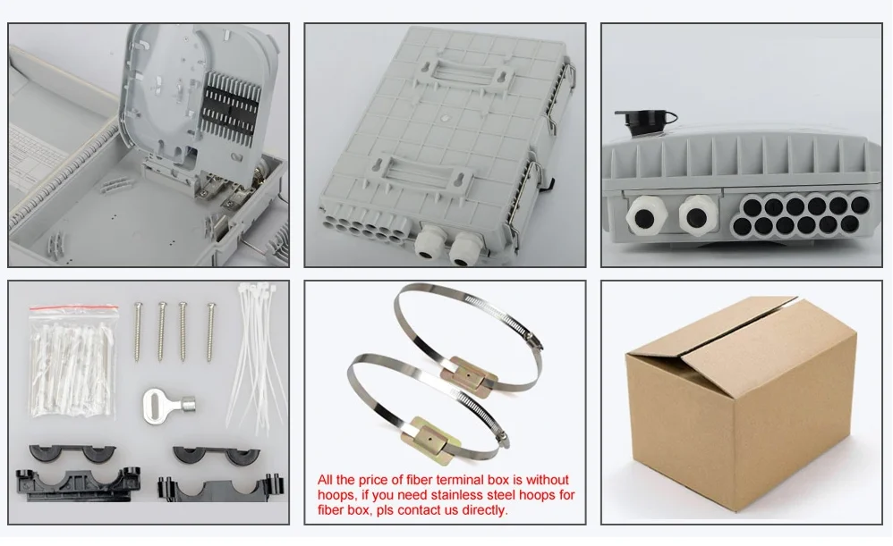 Fat Box Ftth Fiber Distribution Odp 24 Core Fiber Joint Box 24 Ports ...
