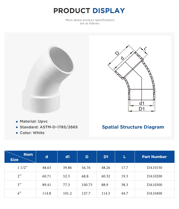 Pvc 45 Degree Elbow 4 Inch at Charles Kintore blog