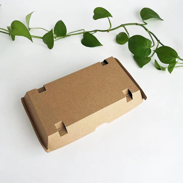 Corrugated Rectangular Clamshells Takeaway Snack Box Hinged Box - Buy ...