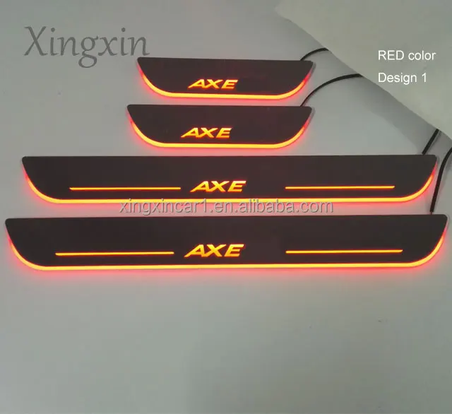 Car Accessories Running Led Door Sill Scuff Plate Kit For Mazda Axela ...