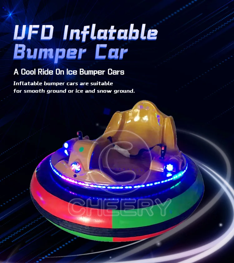 Fun and Safety in Ride on Ice Bumper Cars Laser Shooting
