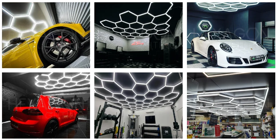 DURLITECN Ceiling Honeycomb Detailing Panel Lamp Auto Car Shop Repair ...