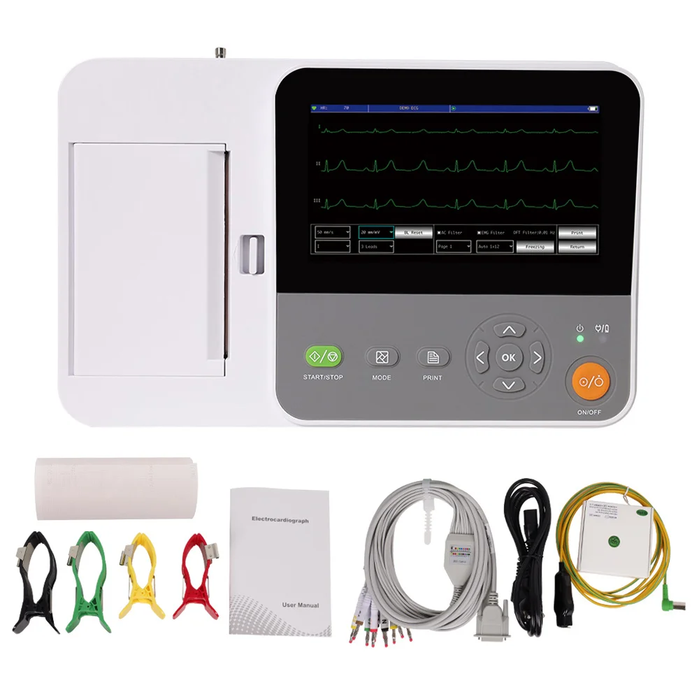 CONTEC E6 Medical Electrocardiographs - 12 Lead Portable Device