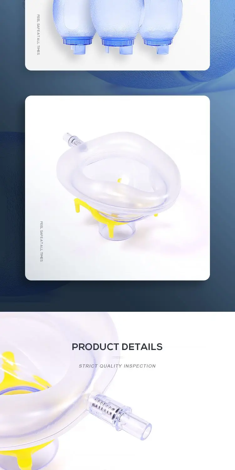 Handheld BVM Breathing Manual Resuscitator Valve Oxygen Mask