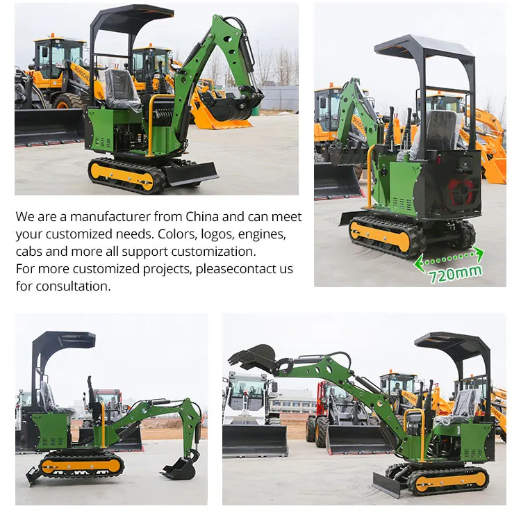 Micro Excavator Wholesale Compact Mini Excavators Mini-excavator 0.8 ...