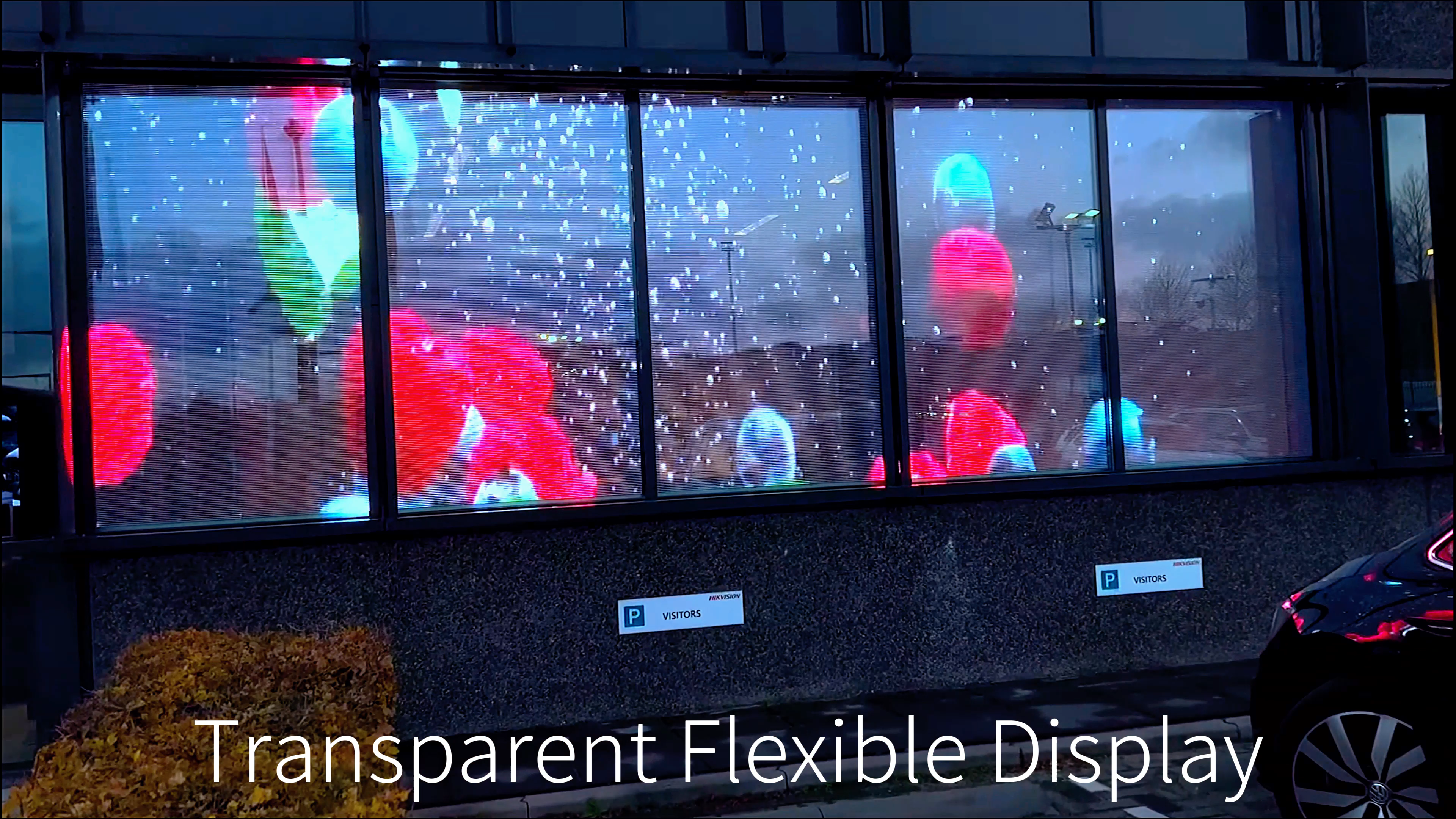 P4 Led Transparent Flexible Display High Transparency Foil Film Led ...