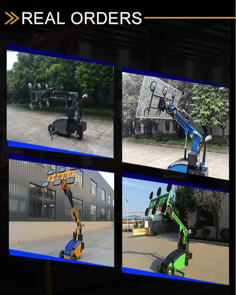 300kg - 800kg Mobile Crane Lifting Window Glass Marble Slab Vacuum ...
