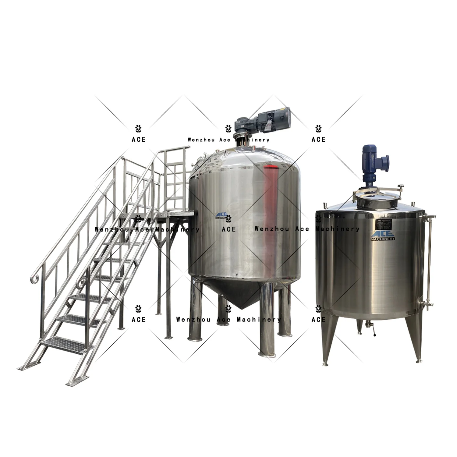 Mixing Tank With Agitator Liquid Syrup Heater Mixing Machine For Sugar ...