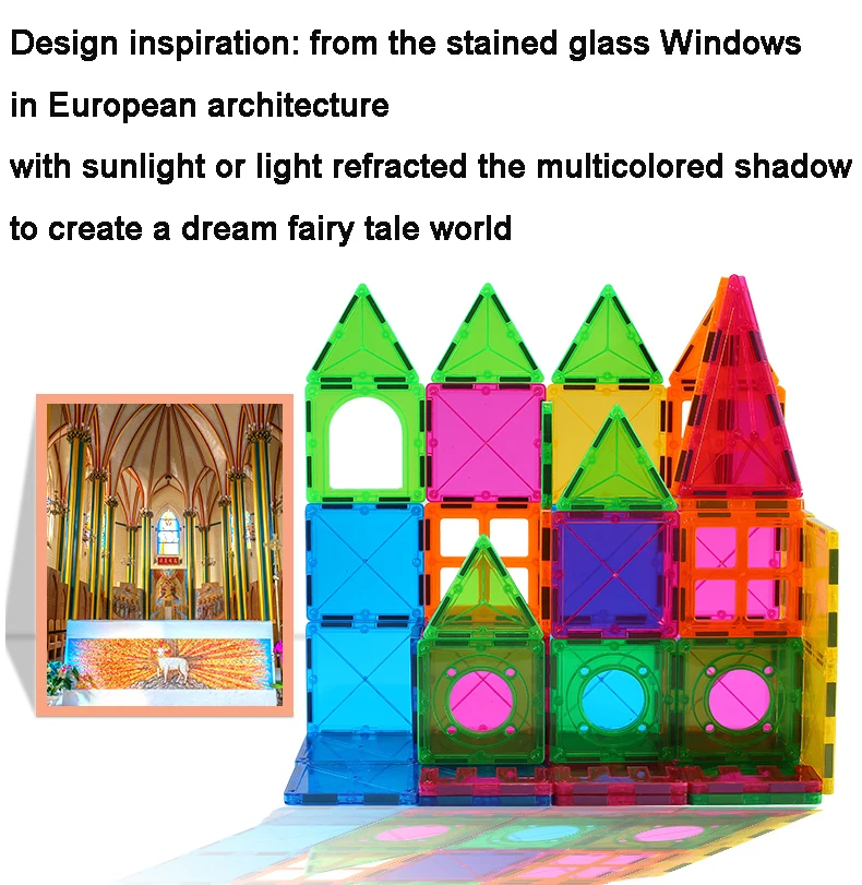 103-Piece Magnetic Building Blocks Set for Kids Enhances Creativity and ...