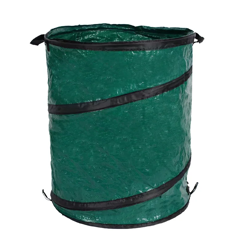 100l Reusable Waste Sacks Heavy Duty Spring Fold Collapsible Container ...