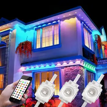 Permanent Christmas Lighting Ip68 Smart Wifi Controller House Exterior ...