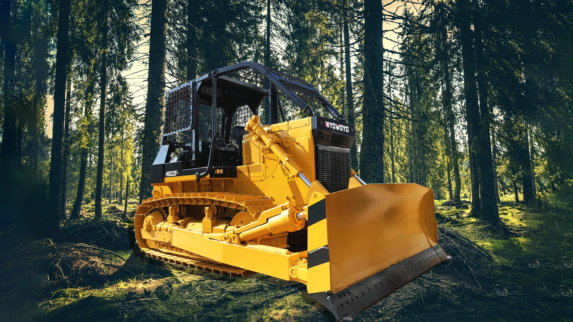 Forest Logging Bulldozer Low Fuel Consumption Crawler Dulldozers ...