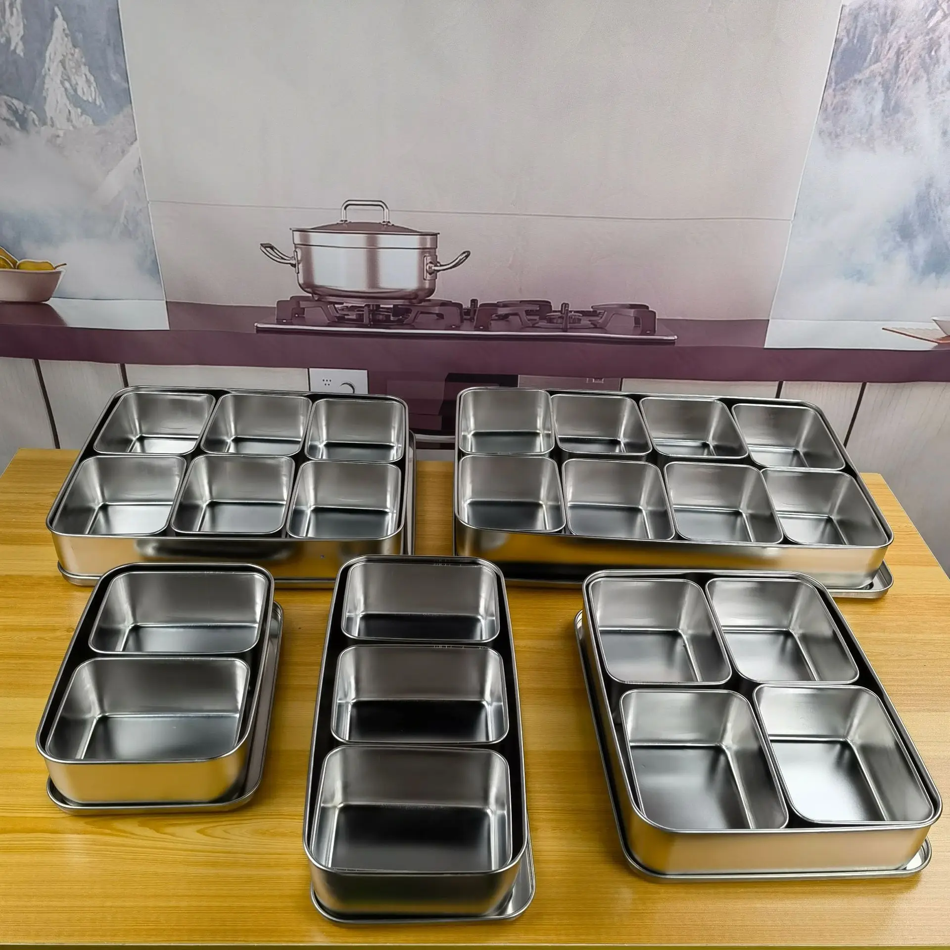 Yolecen Wholesale Four-Compartment Stainless Steel Seasoning Box ...