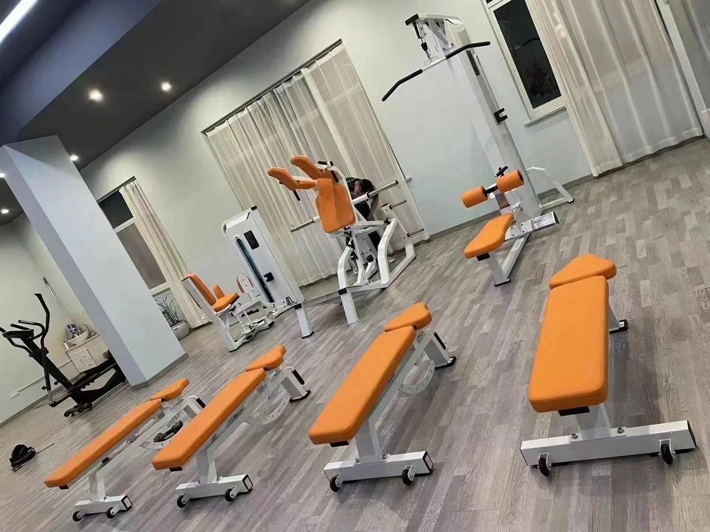 Jlc Fitness Adjustable Crossover Cable Dual Arm Pulley Machine ...