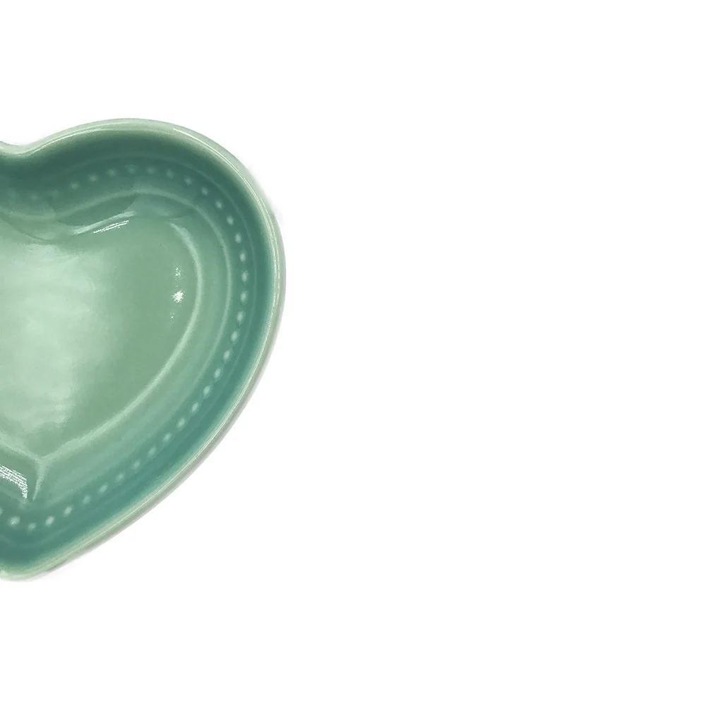 Kids Cute Heart Shaped Dinner Small Plates Pink Ceramic Sauce Plate ...