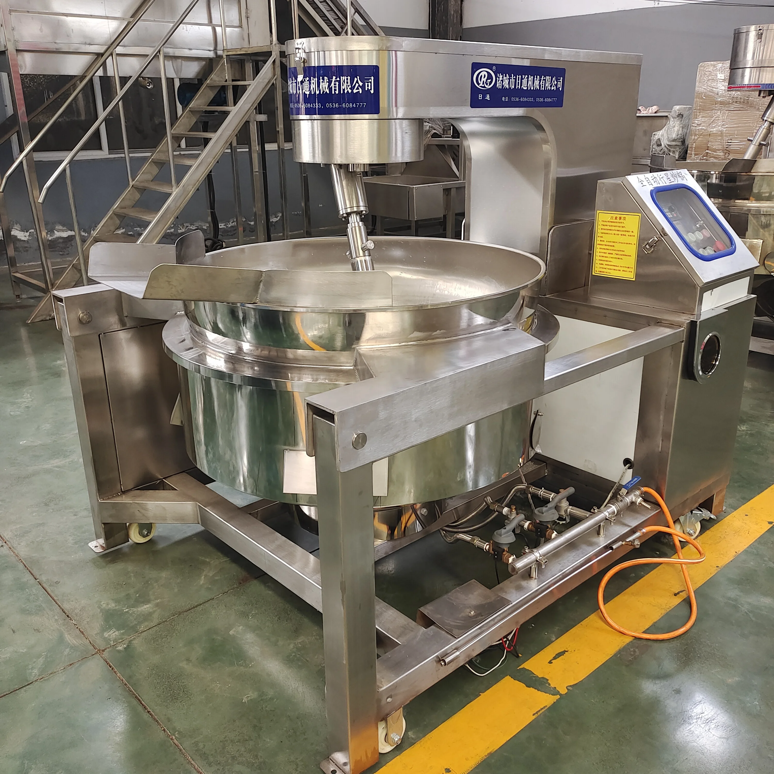Industrial Planetary Stirrer Cooking Pots for Pasty Food