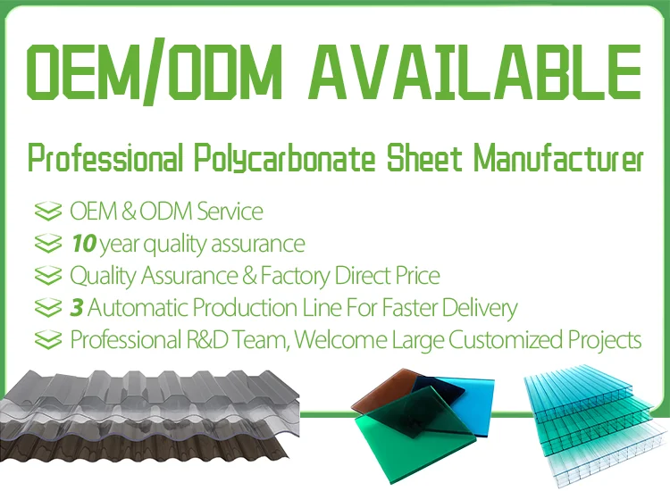 Factory Original Clear Polycarbonate Roof Solid Panels Sheet Industrial ...