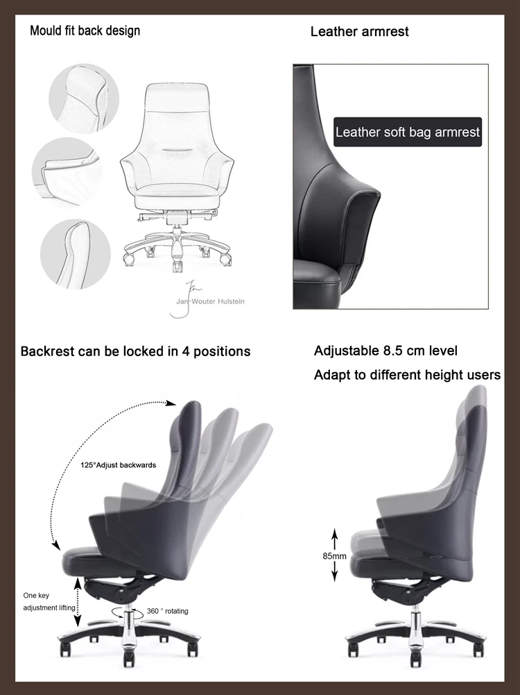 FURICCO Office Leather Chairs - Modern Luxury & Comfort