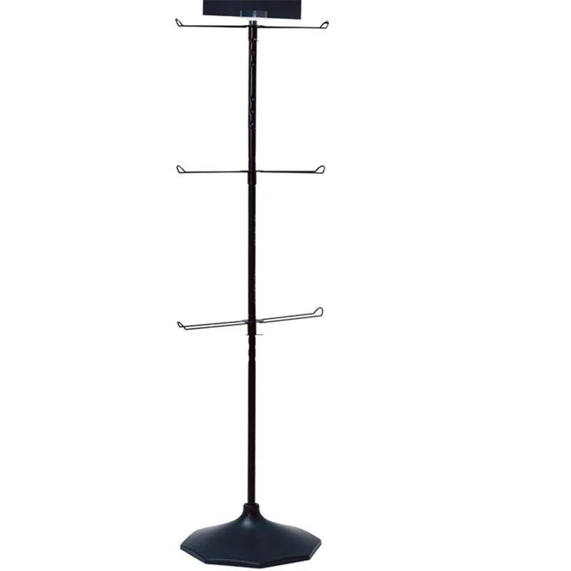 Retail Store 3-Tiers Double Hooks Display Rack Shopping Bag Hanger ...