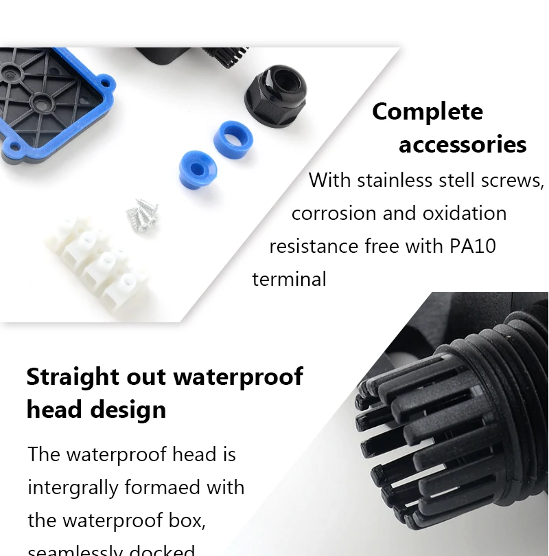 5 Ways One in and Four Out IP68 Outdoor Waterproof Electrical Wire ...