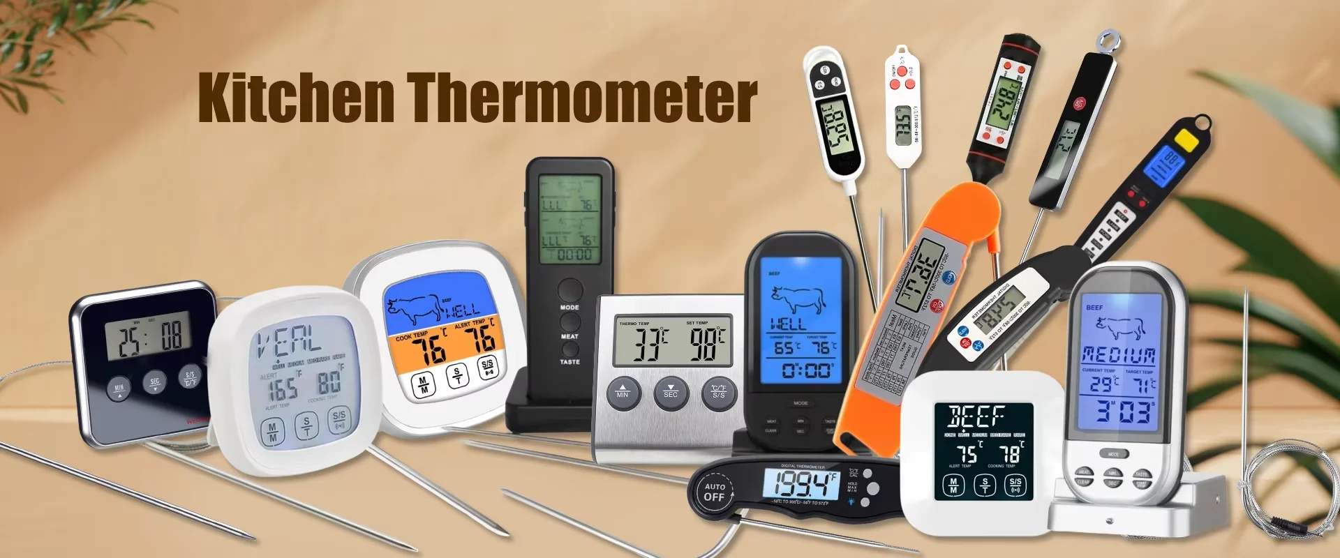 SW Instant Read MINI Steak Thermometer Dial Round Food Thermometers ...