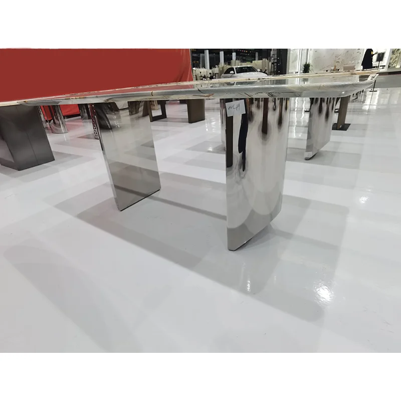 Blue Modern Luxury Marble Dining Table Luxury Stone Design Dining Room ...