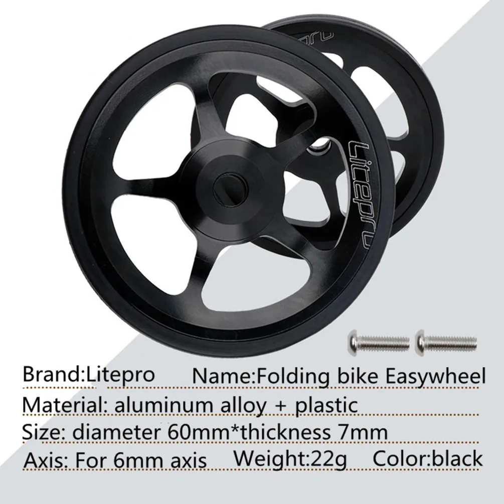 Litepro Folding Bike Easy Wheel For Brompton Aluminum Alloy Cnc ...