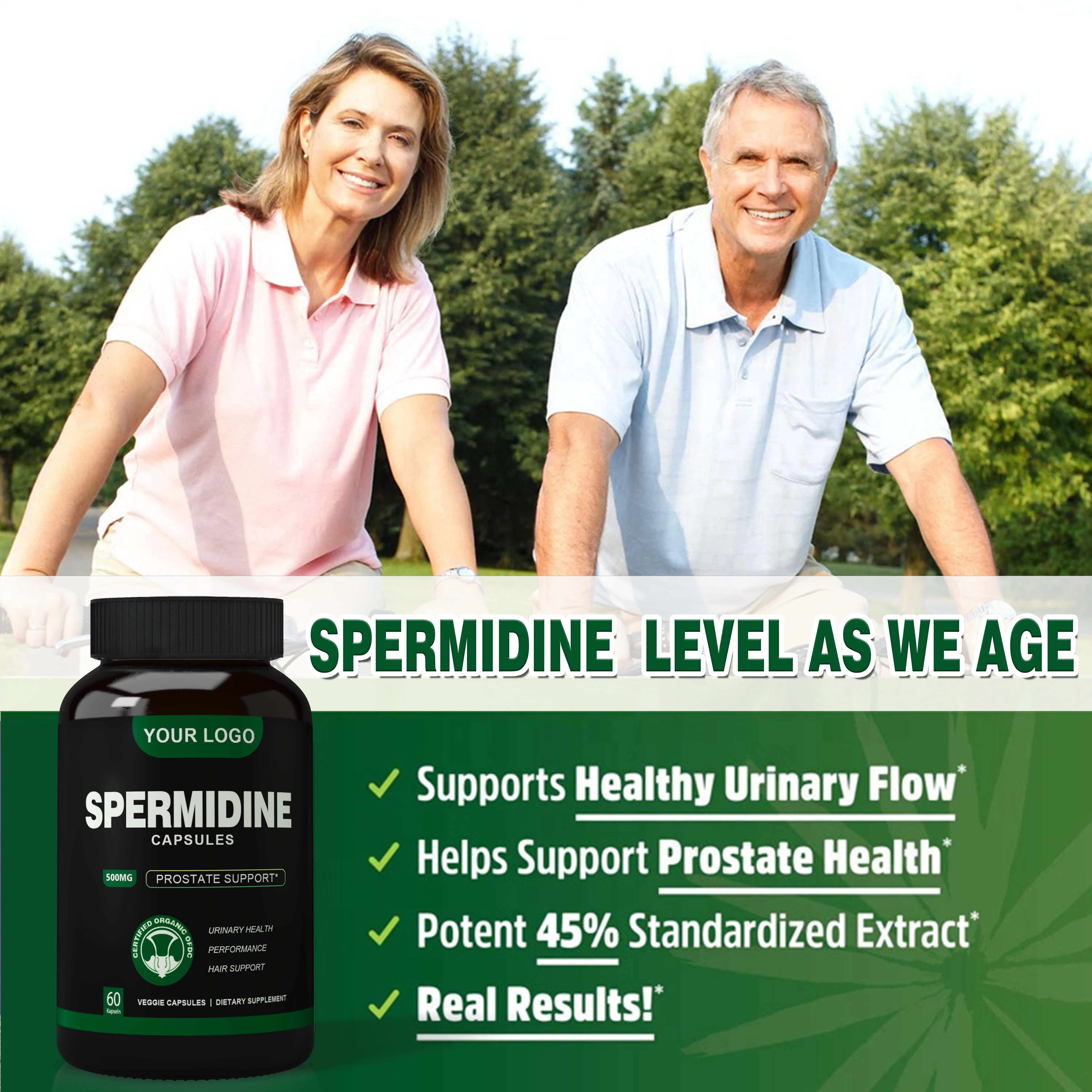 Private Label Wheat Germ Extract 1% Spermidine Capsule Supplements ...