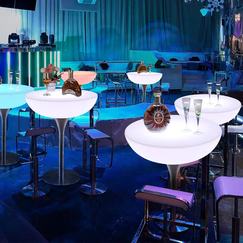 Illuminated Waterproof LED Bar Table - Perfect for Nightclubs
