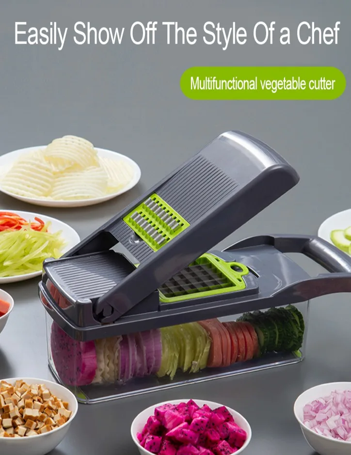 Cortador Manual De Mandolina Para Cocina,Multi 12 En 1,Cortador De ...