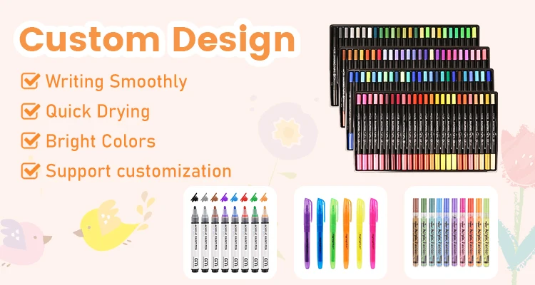 Wholesale Brush Color Pen Sketch Colour Art Pen Cheap Paint Pen Drawing ...