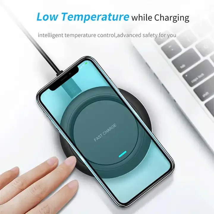 Qi High Slim Thin Round Wireless Charger For Mobile Phones Charger Base ...