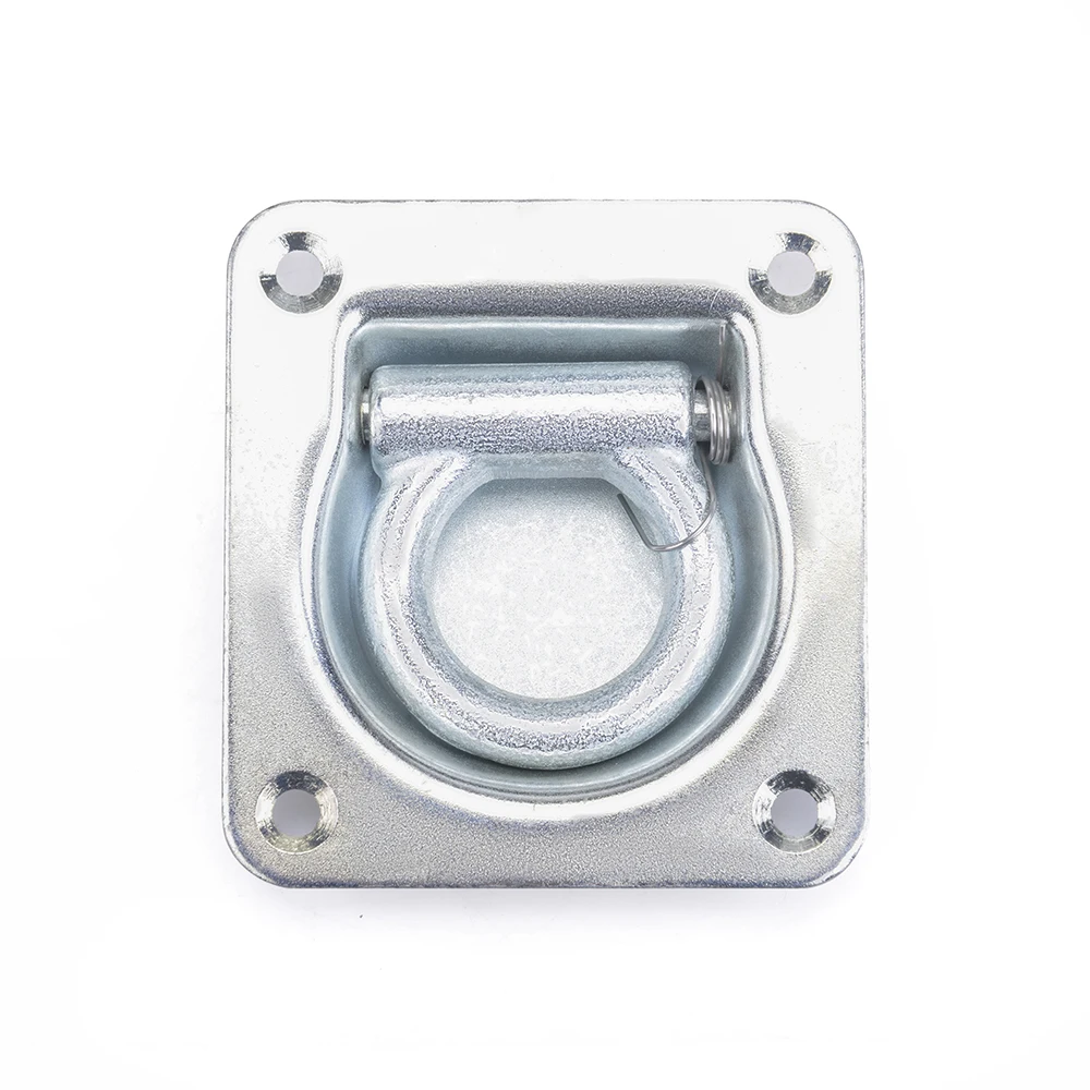 Large Flip-up Ring Recessed Pan Fitting Trailer Tie Down Fittings ...