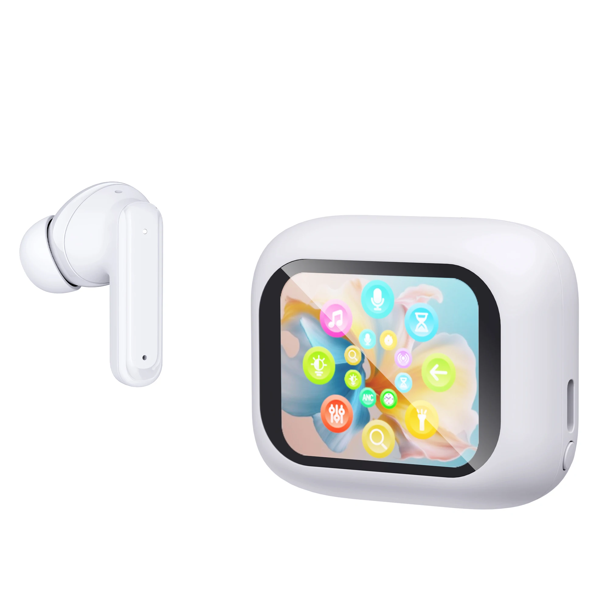 Tws Earbuds Anc And Enc True Wireless Stereo With Lcd Touch Screen ...