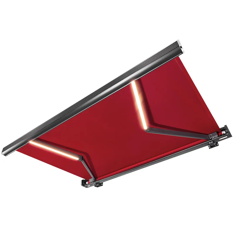 Full box of awnings telescopic rain loose electric remote control ...