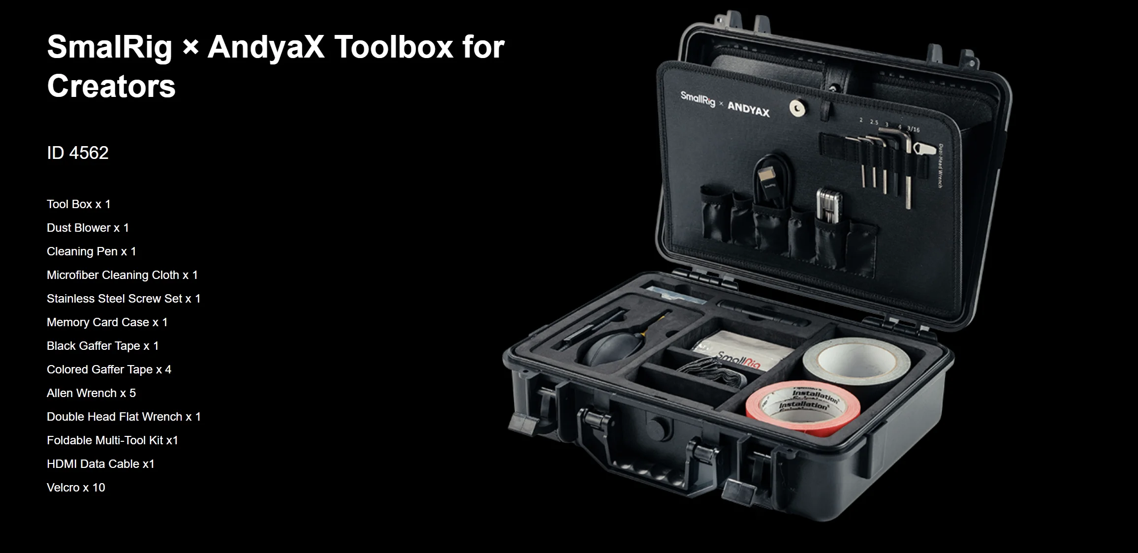 Smallrig 4562 Creator Tool Kit - Portable Camera Accessories