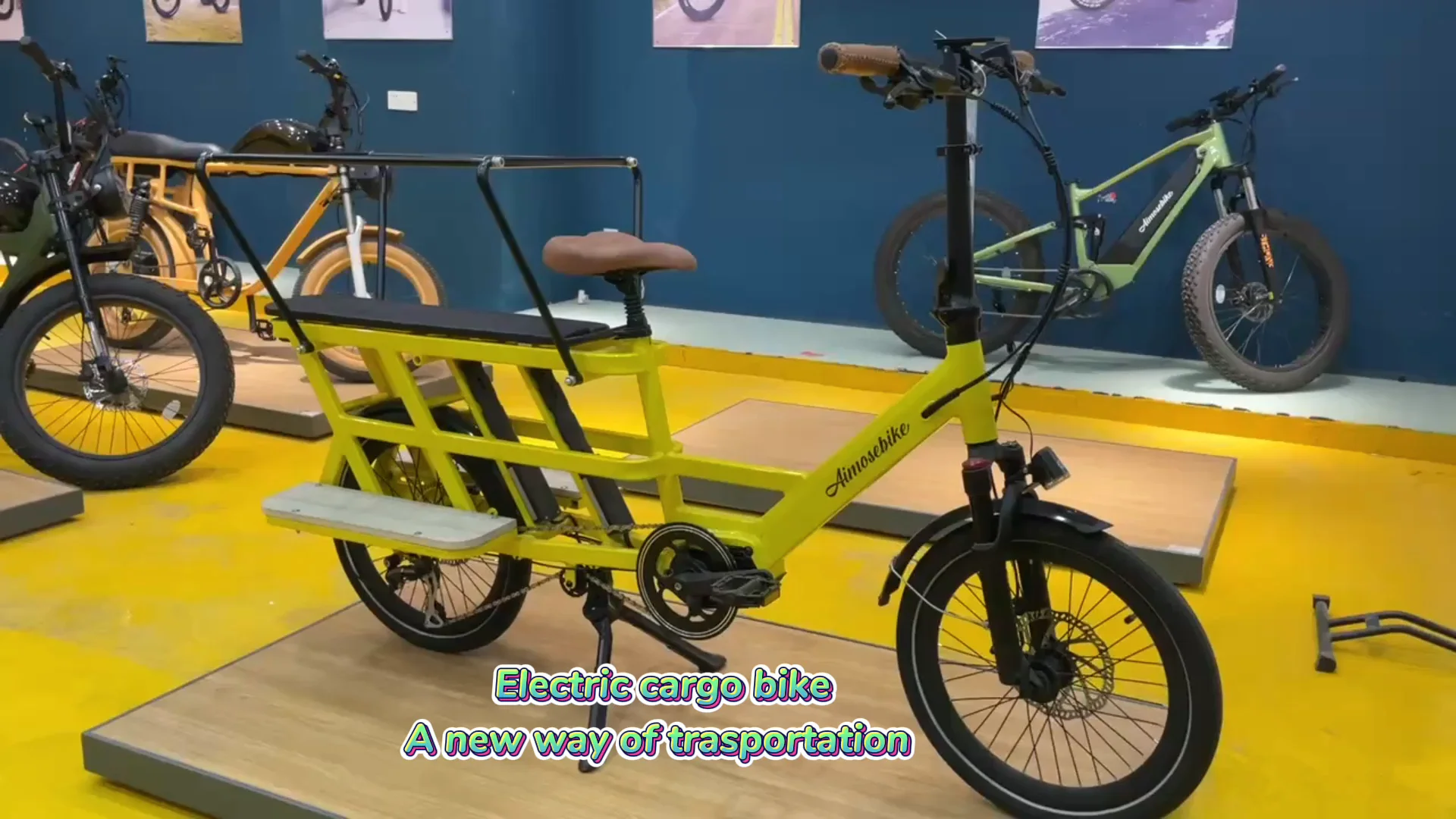 20 Inch Electric Bike Cargo Ebike 250w Motor Dual Battery Electric ...