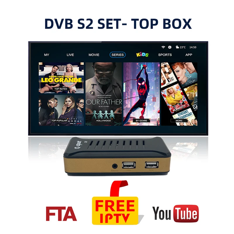 2024 Dvb S2 Satellite Tv Receiver Africa Middle East Southern Asia Hot ...