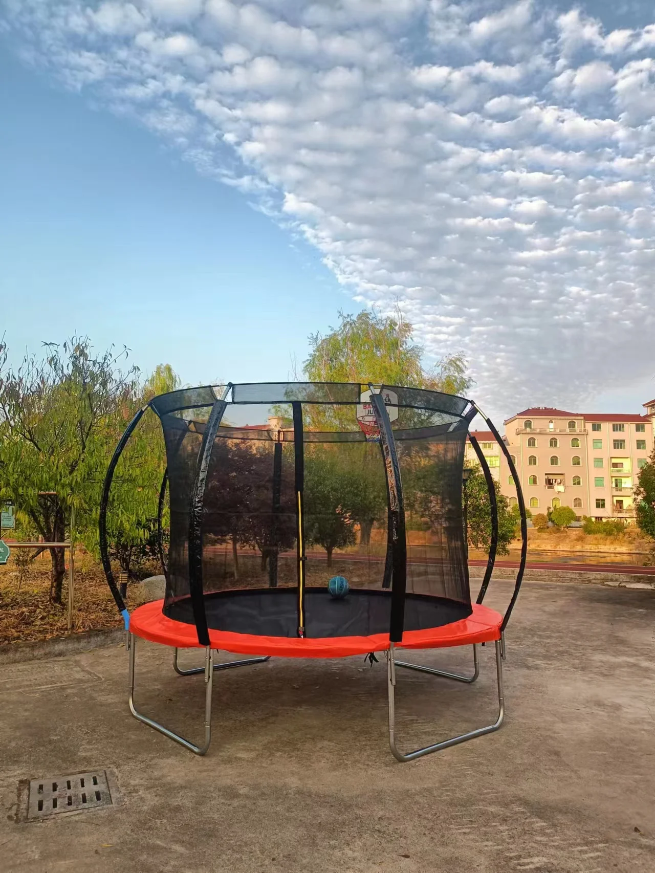 Large Outdoor Trampoline - Safe Jumping for All Ages